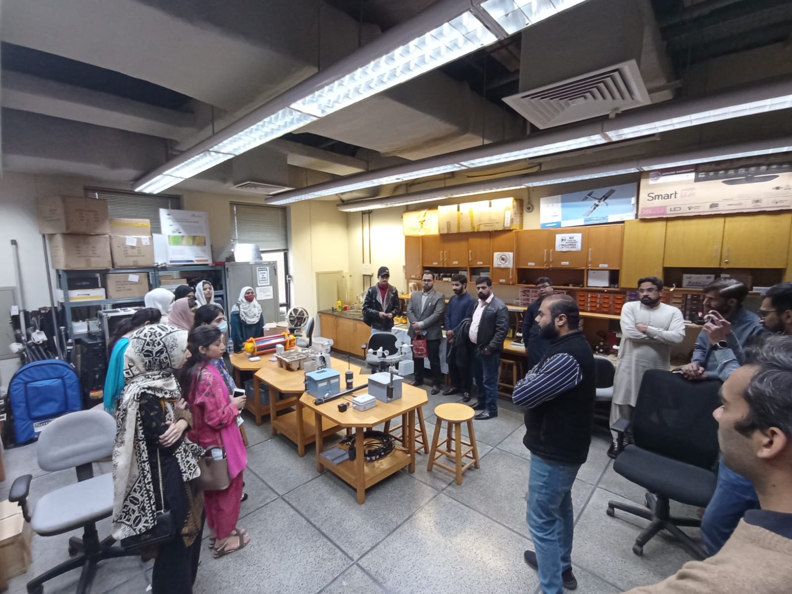 Prospective students get a glimpse of the facilities and research at WIT at the Electrical ...